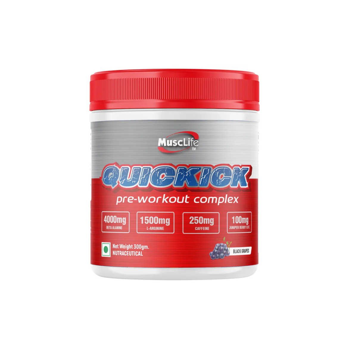 Musclife Quickick Pre Workout | 30 Servings - Kapoor Medical Hall